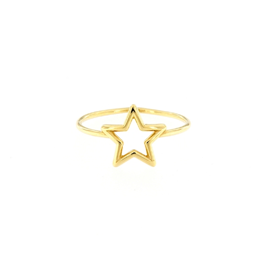 Anello a filo in oro giallo - Stella - Ma.Gi. Gioielli